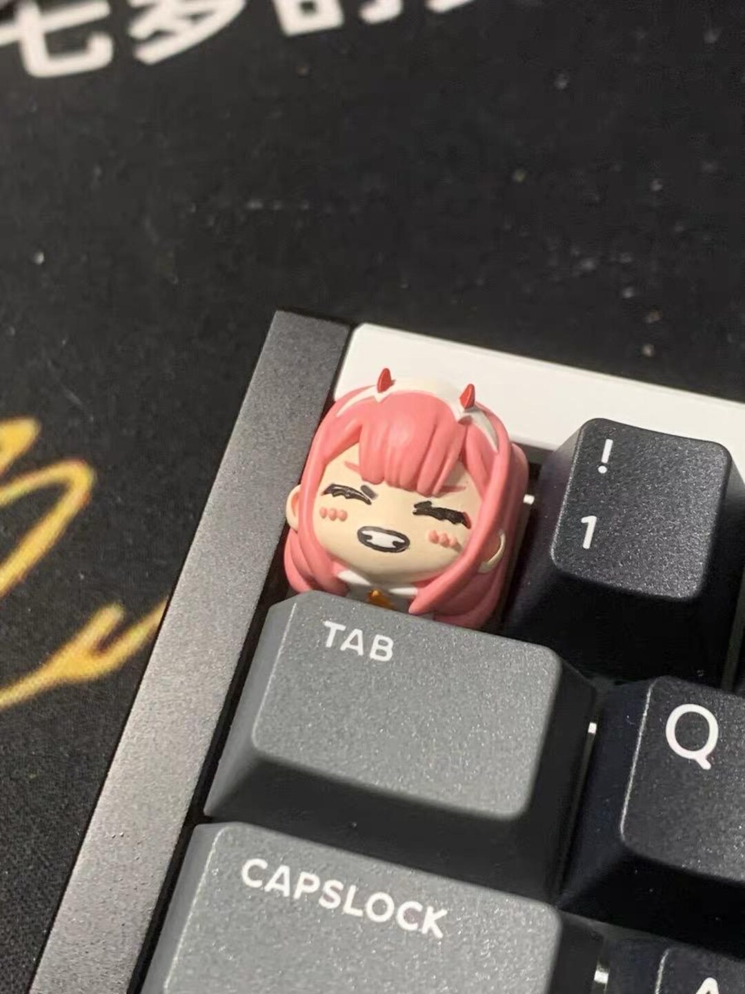 Zero Two Darling Keycap: Artisan Handmade Cherry MX Keyboard - Etsy