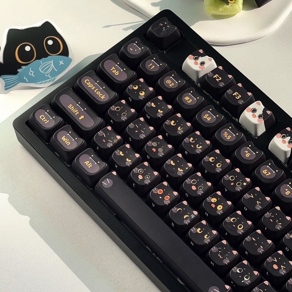Cat Moa Keycaps - Etsy