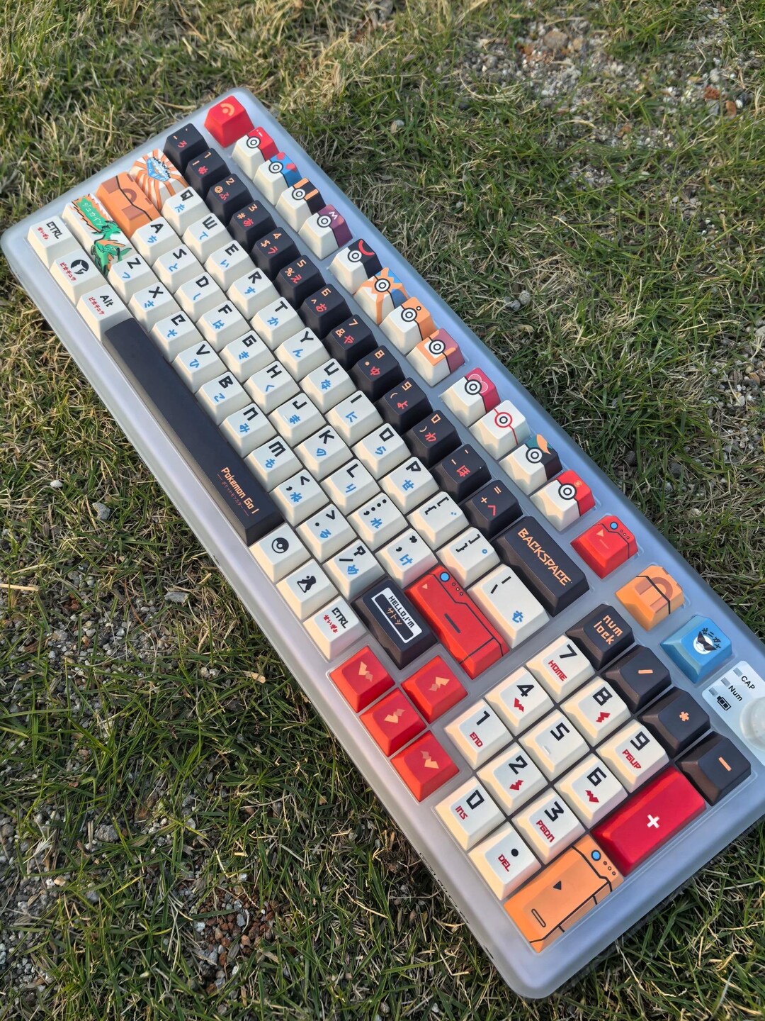 Pokemonn Goo! PBT 142 Keys Cherry Profile Keycaps Set, Cute Keycaps ...