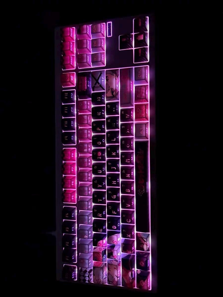 Rabbit Hole Miku PBT Keycaps: 130+36PC -key Cherry Profile Custom Set ...