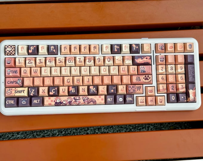 Red Panda Keycaps - Etsy