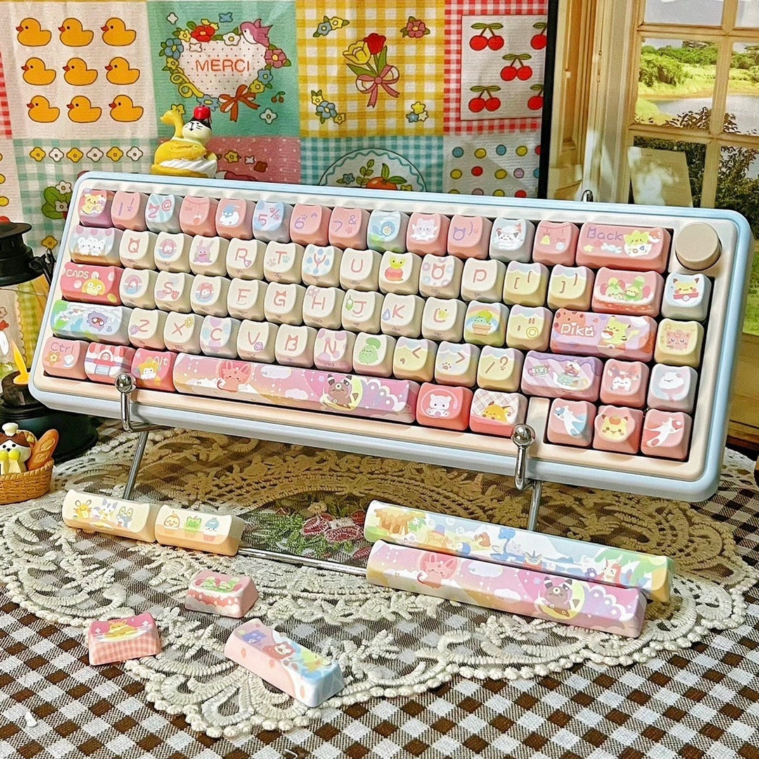 Snorlx Anime Keycaps, PBT Dye Sub, MAO/MOA Profile, 142 Keys - Etsy