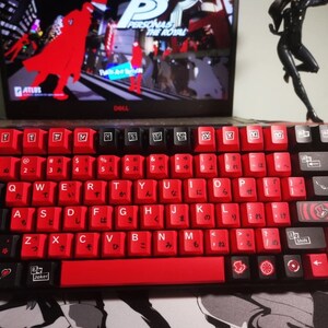 Persona Five PBT 140 Keys Cherry Profile Keycaps Set, Cute Keycaps ...