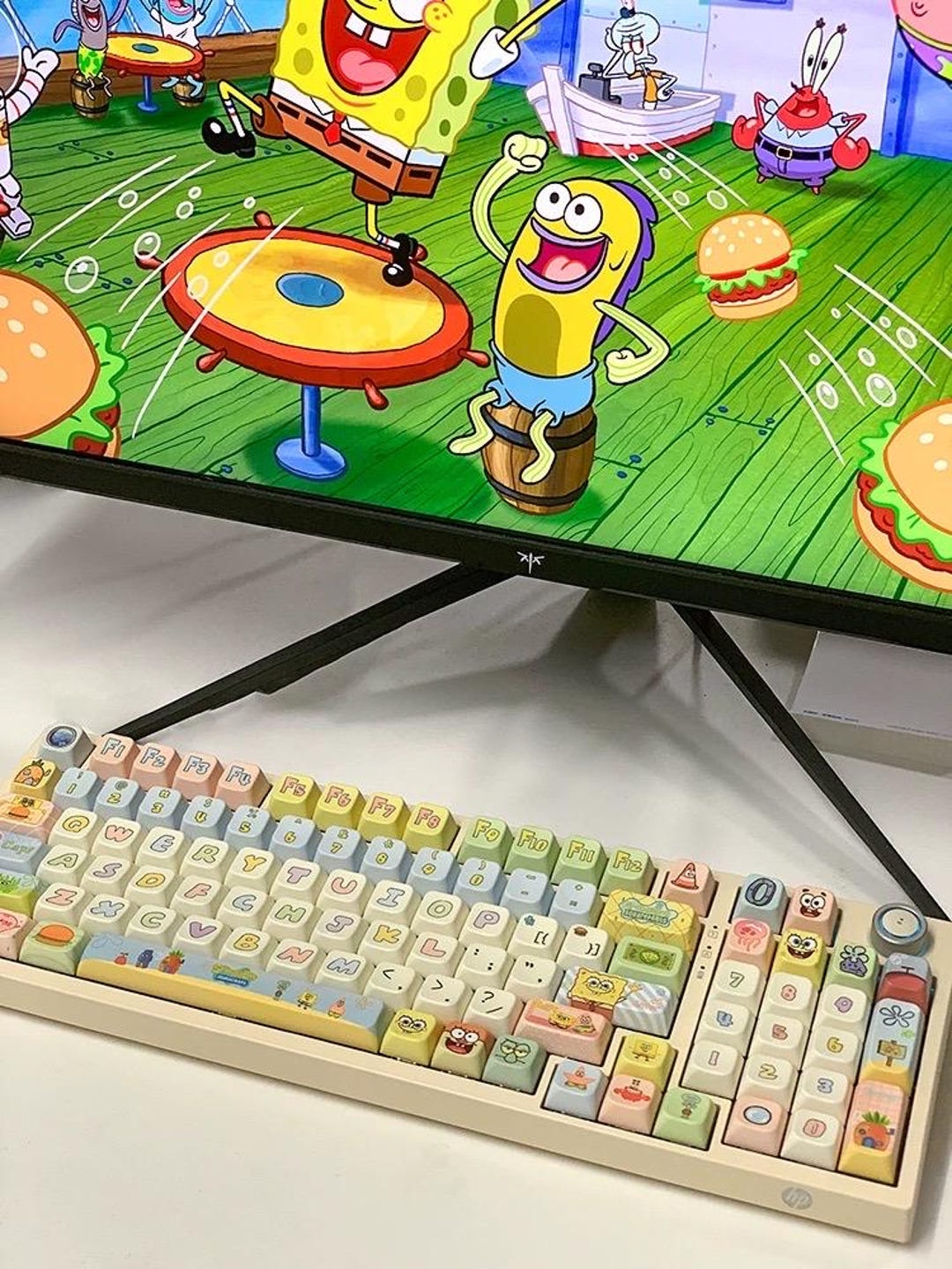 Square Sponge English PBT Keycaps Set: Custom MDA Profile, 142 Keys - Etsy