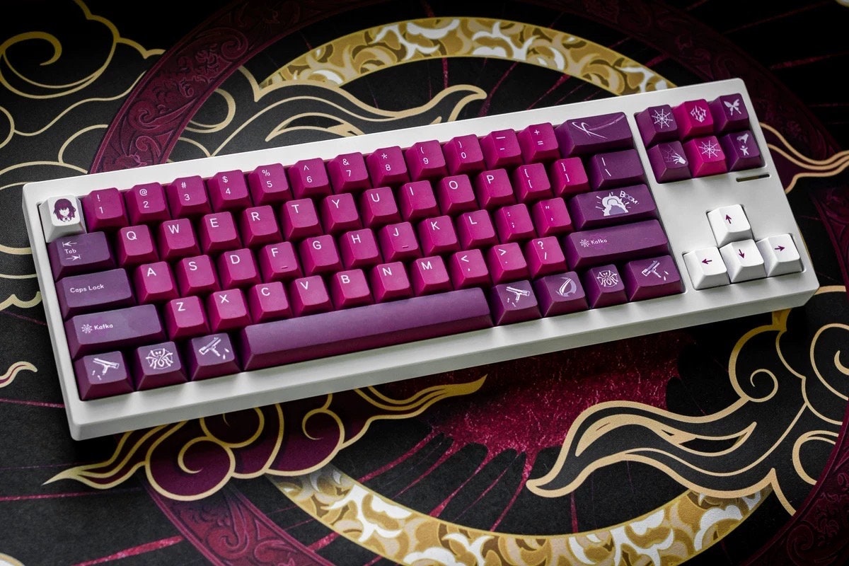 Kafka of Honkai: Star Rail English PBT 140 Keys Cherry Profile Keycaps ...