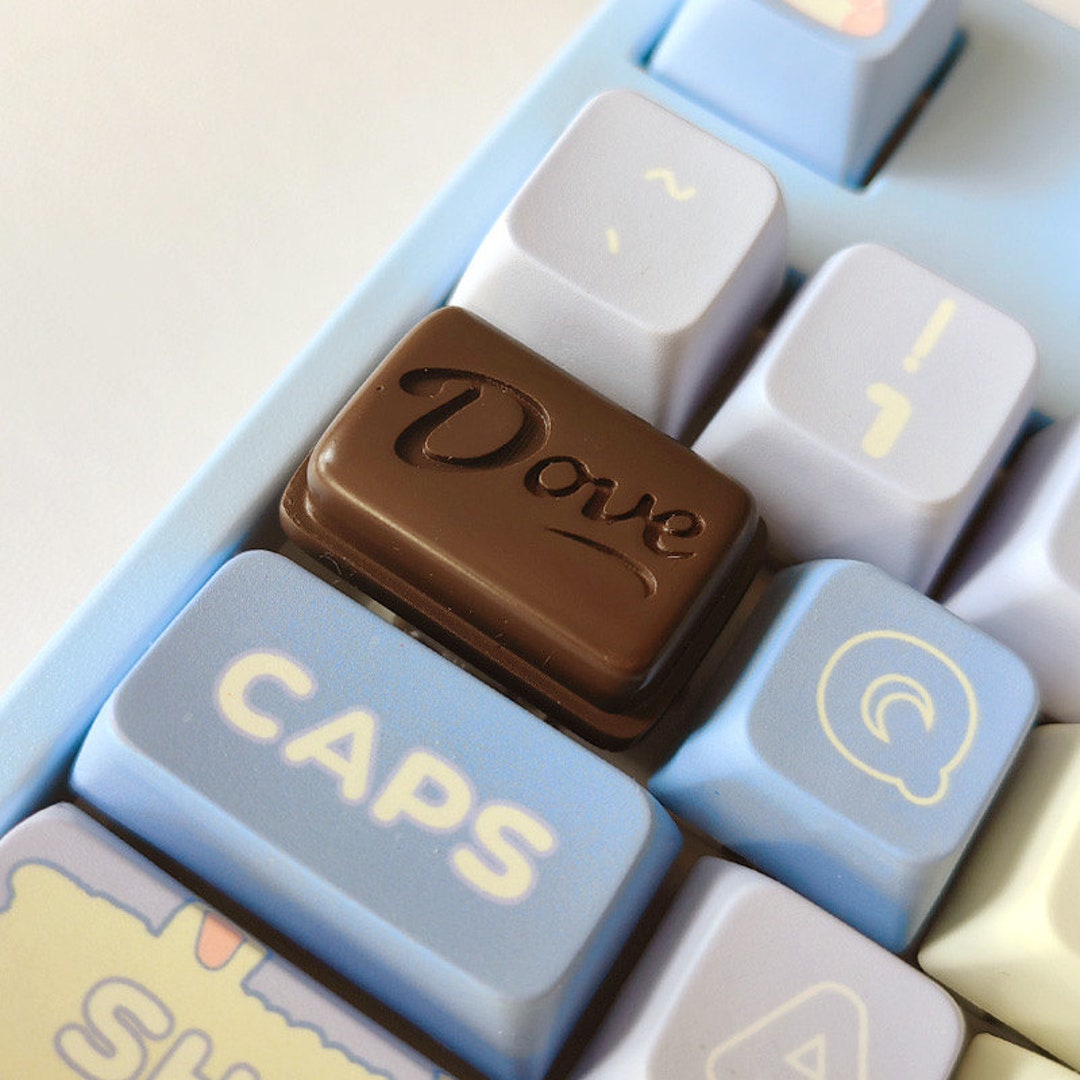Dove Chocolate TAB 1.5u Artisan Handmade Keycaps Cherry MX, Keyboard ...