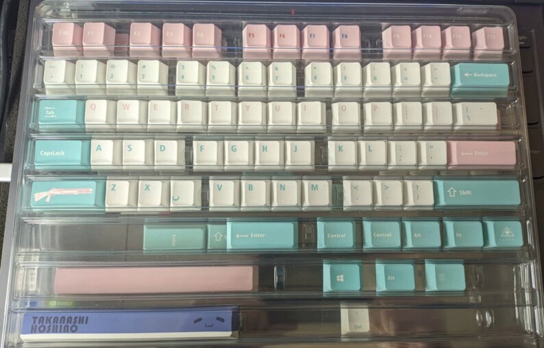 Blue Archive Takanashi Hoshino PBT 140 Keys Cherry Profile Keycaps Set ...