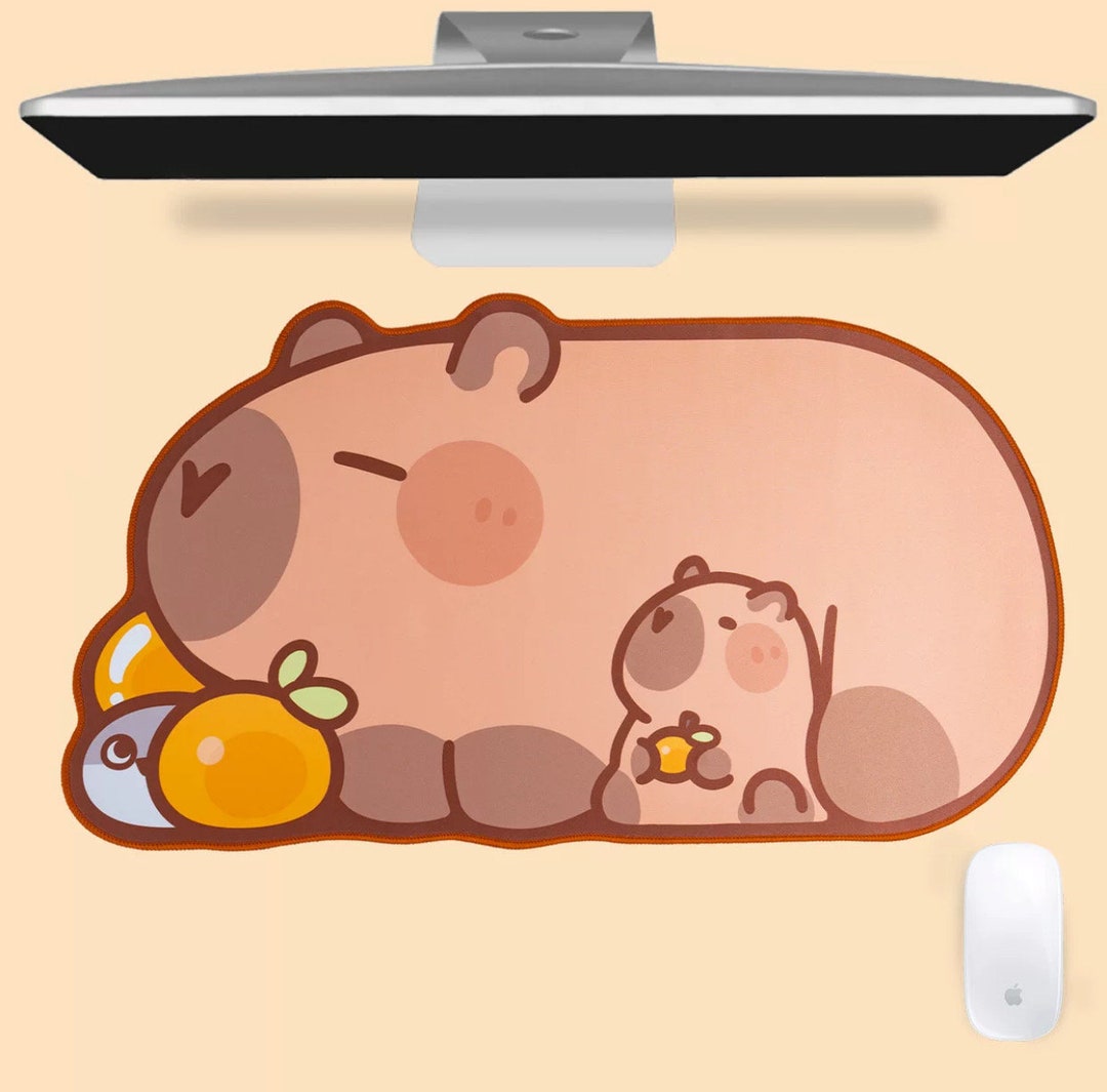 Cute Capybara Large Mousepad, Custom Mousepad, Deskmat, Cute Mousepad ...