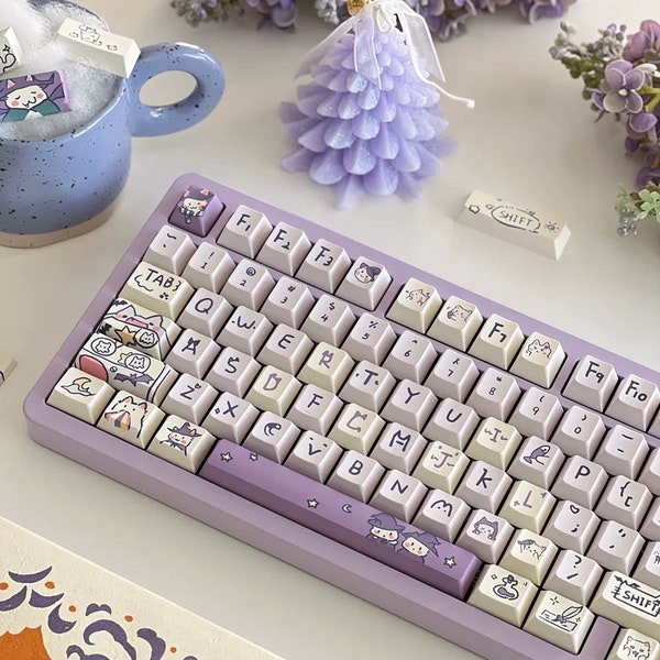 Cat Moa Keycaps - Etsy