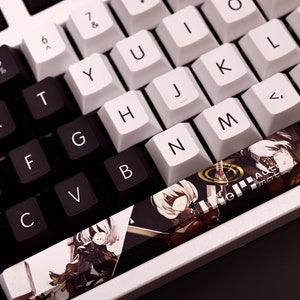 Nier Automata 2B Keycaps: PBT Dye Sublimation, Cherry Profile - Etsy
