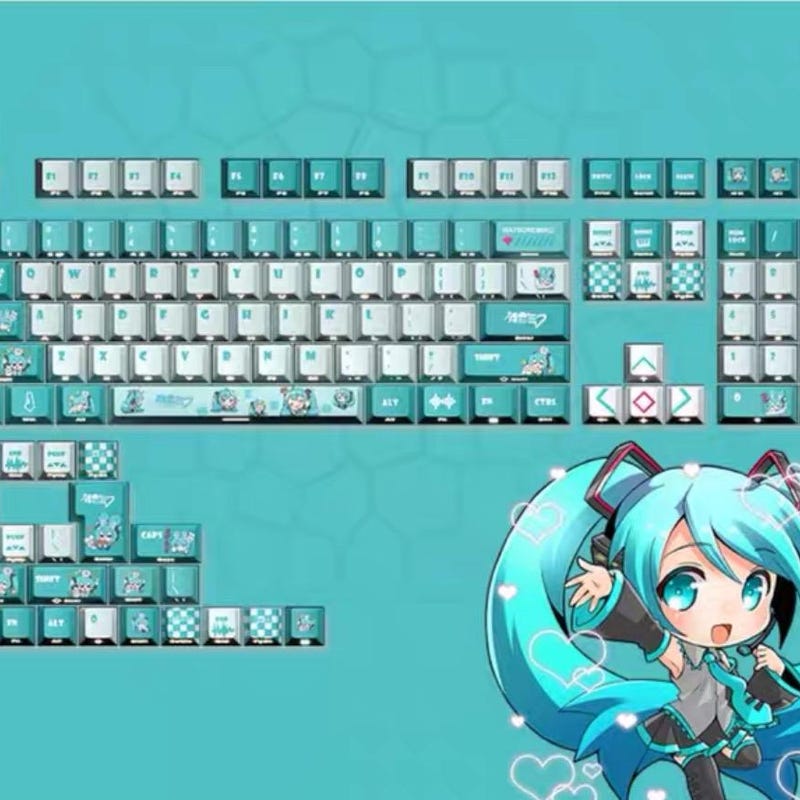 Hatsune Miku Keycaps - Etsy