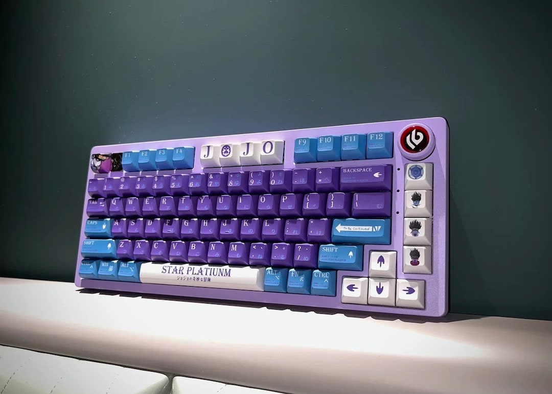Star Platinum Jojo Keycaps: PBT Cherry Profile, 140 Keys - Etsy