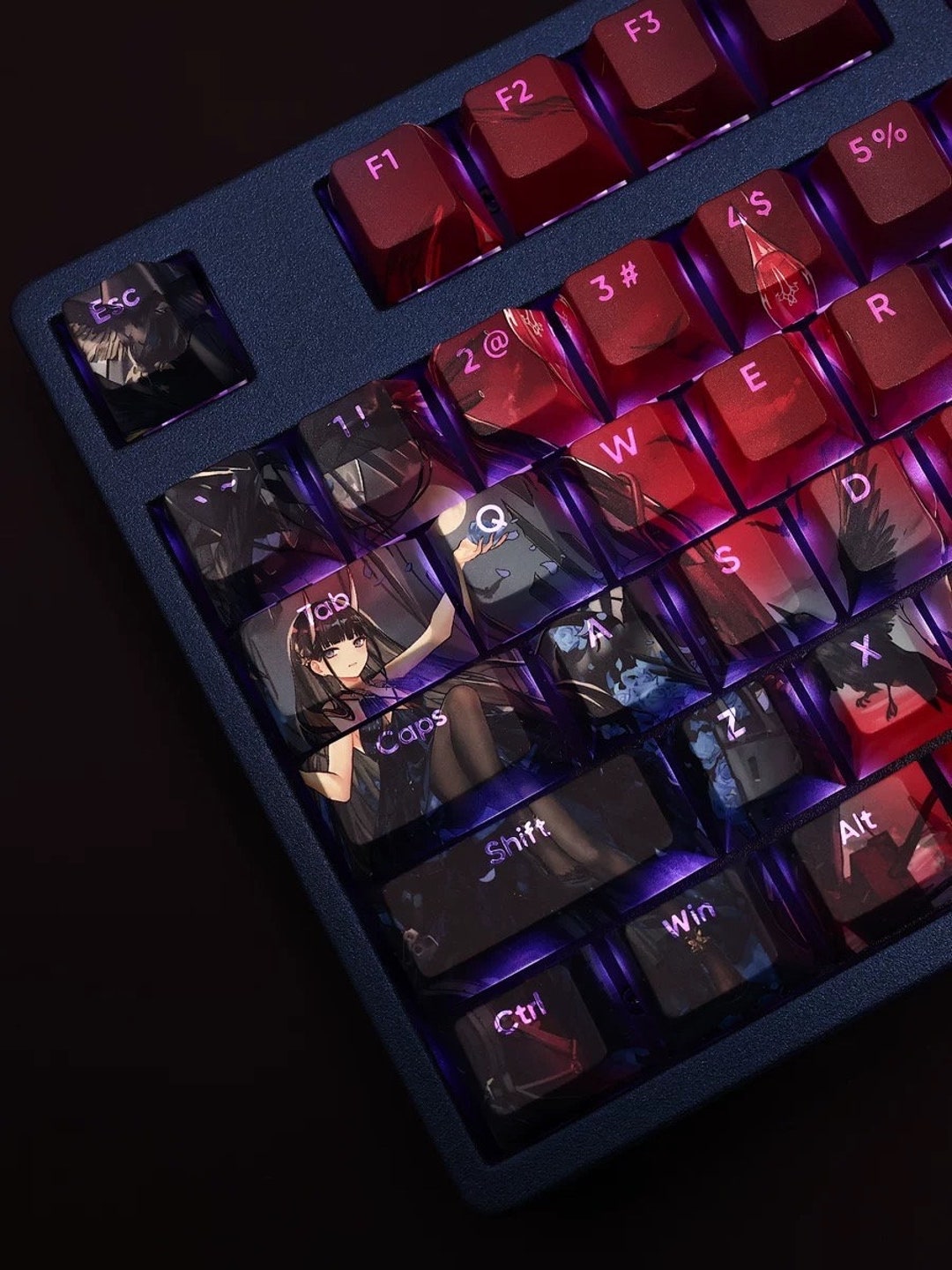 IJN Noshiro PBT 108 Keys Cherry Profile Keycaps Set, Cute Keycaps ...