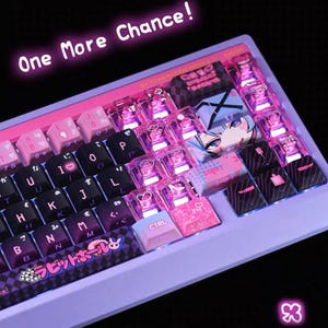 Rabbit Hole Miku PBT Keycaps: 130+36PC -key Cherry Profile Custom Set ...