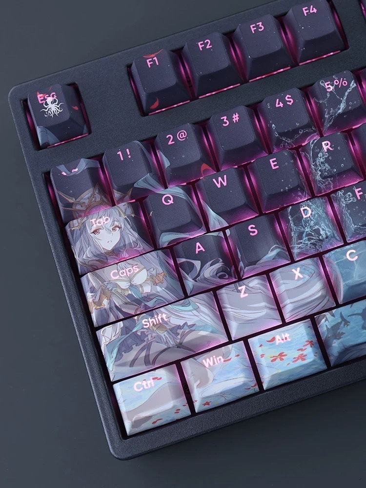 Arknights Skadi Keycap Set: PBT Dye Sub Cherry Profile, 108 Keys - Etsy