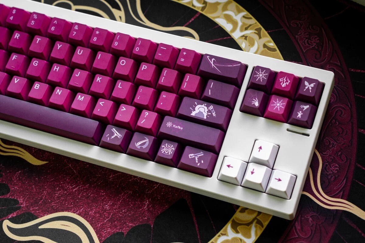 Kafka of Honkai: Star Rail English PBT 140 Keys Cherry Profile Keycaps ...