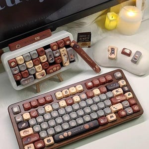 Coffee Beans Cat PBT Keycaps: 138 Keys, MOA Profile - Etsy