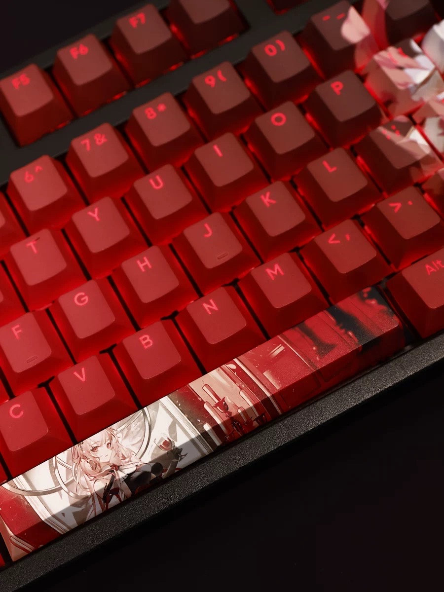 Arknight Pozemka PBT 108 Keys Cherry Profile Keycaps Set, Cute Keycaps ...