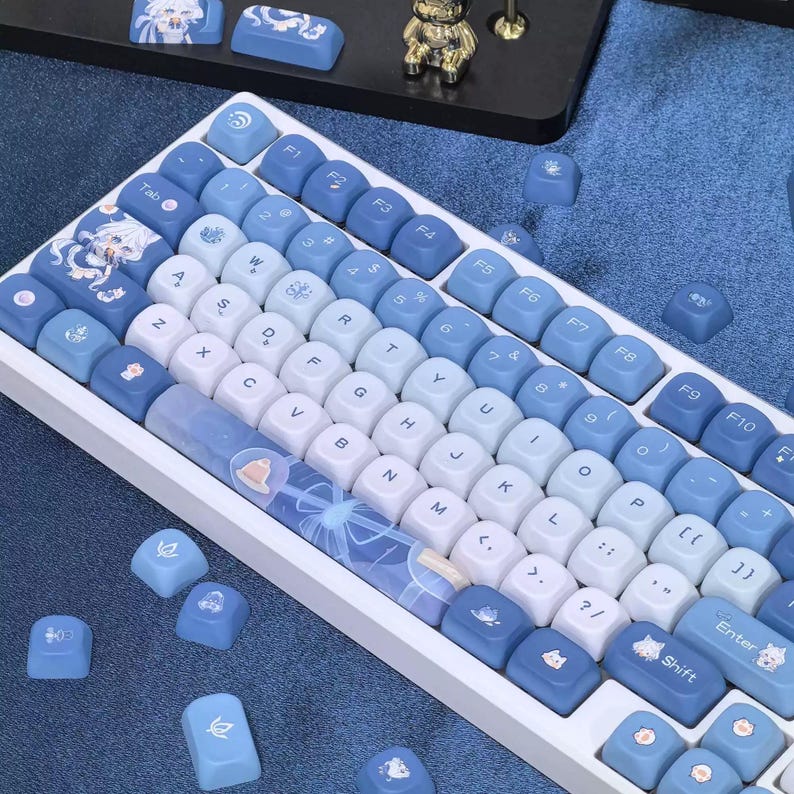 Genshin Furina Keycaps: PBT Dye Sub MOA Profile - 132 Keys - Etsy
