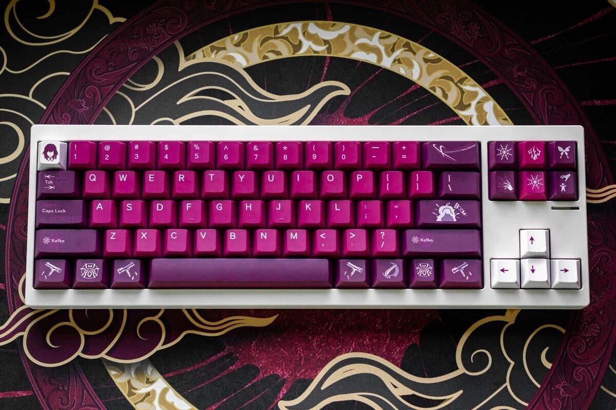 Kafka of Honkai: Star Rail English PBT 140 Keys Cherry Profile Keycaps ...