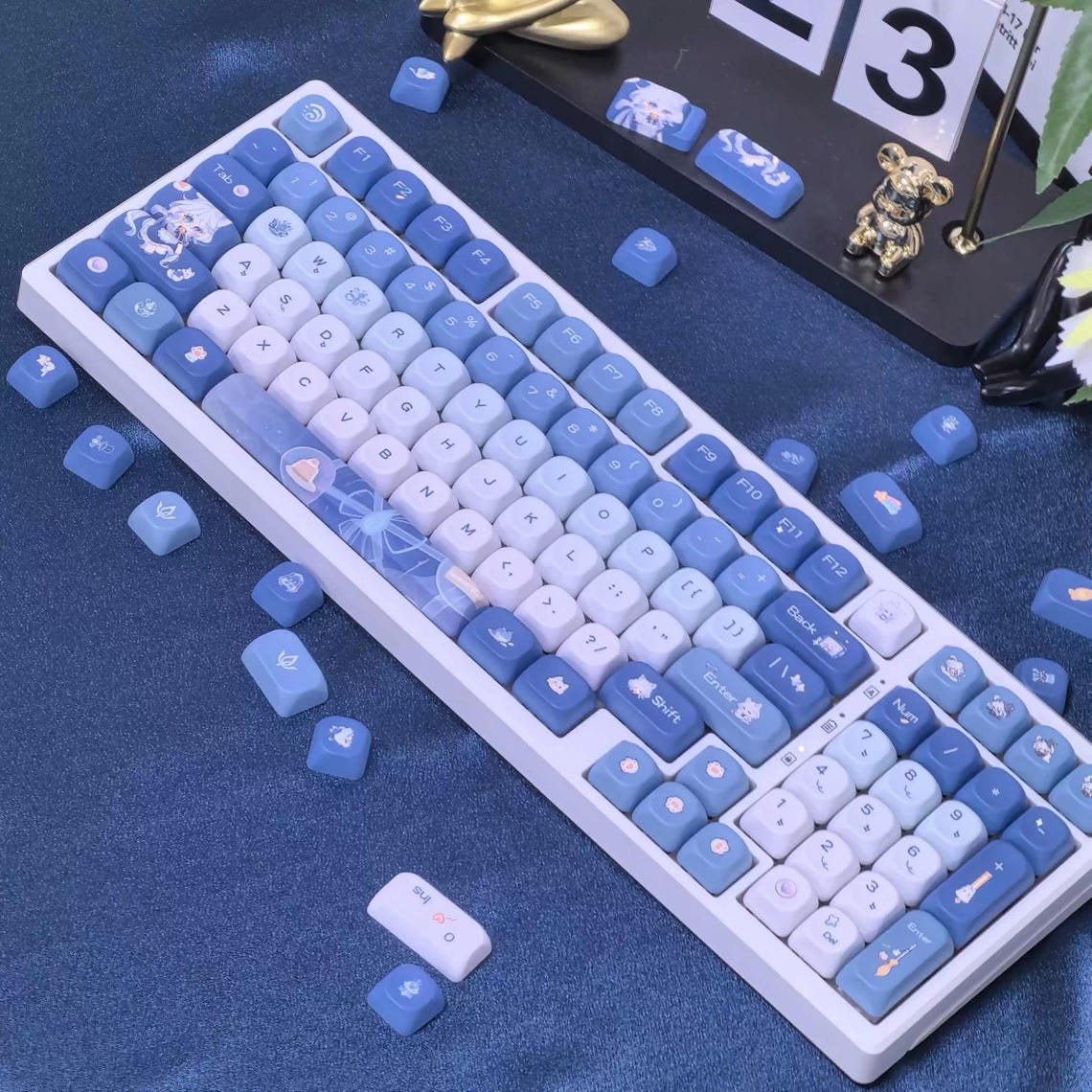 Genshin Furina Keycaps: PBT Dye Sub MOA Profile - 132 Keys - Etsy