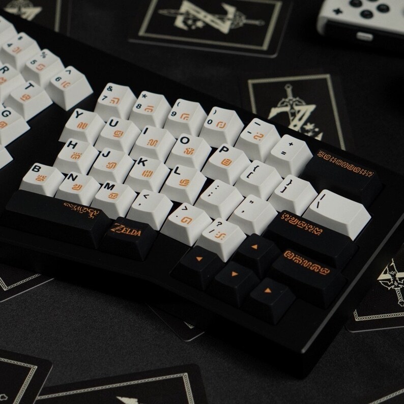 Legend of Zelda PBT 140 Keys Cherry Profile Keycaps Set, Cute Keycaps ...