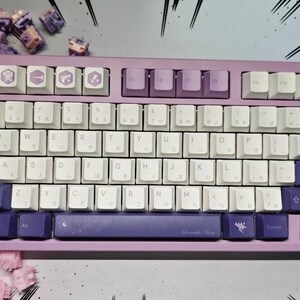 Blue Archive Sorasaki Hina PBT 140 Keys Cherry Profile Keycaps Set ...