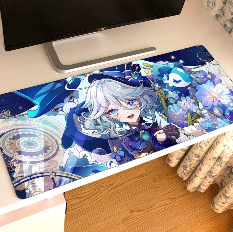 Genshin Impact Furina Large Mousepad, Custom Mousepad, Deskmat, Cute ...