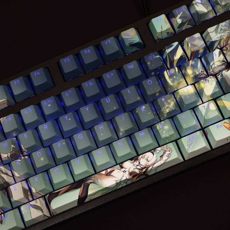 Honkai Star Rail Firefly Keycaps: PBT Cherry Profile, 108 Keys - Etsy
