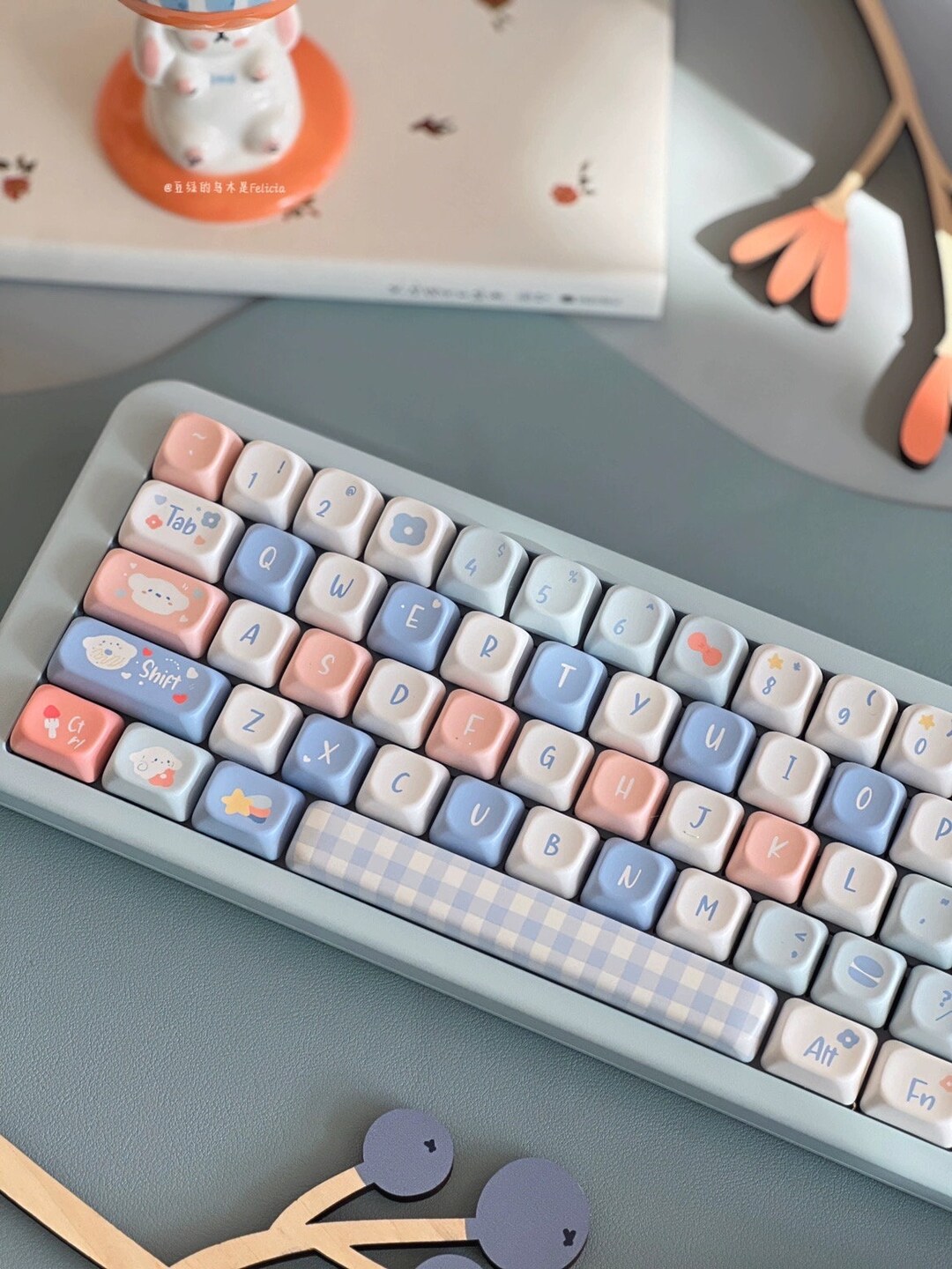 Cinnamoroll White Bear English PBT 139 Keys FOA Profile Keycaps Set ...