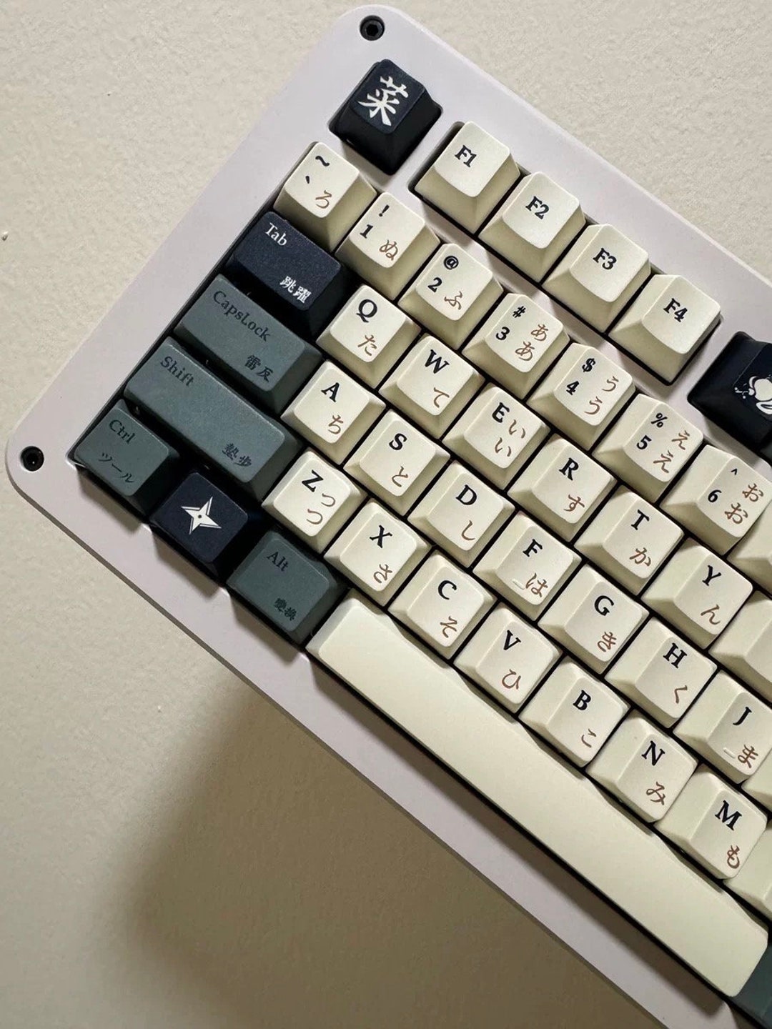 Samurai Japanese English PBT 151 Keys Cherry Profile Keycaps Set, Cute ...