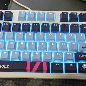 Hatsune Miku Keycaps: PBT Cherry Profile, 128 Keys - Etsy
