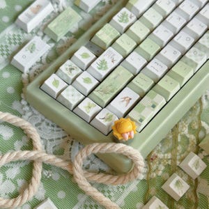 Green Forest Keycaps: Hololive PBT Dye Sub Cherry Profile - 130 Keys - Etsy