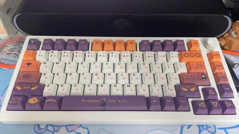 Ninomae Ina'nis Keycaps: 132 PBT Keys, Cherry Profile - Etsy