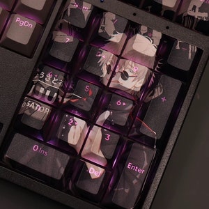 Satoru Gojoo Keycaps: JJK PBT 108-key Cherry Profile Set - Etsy