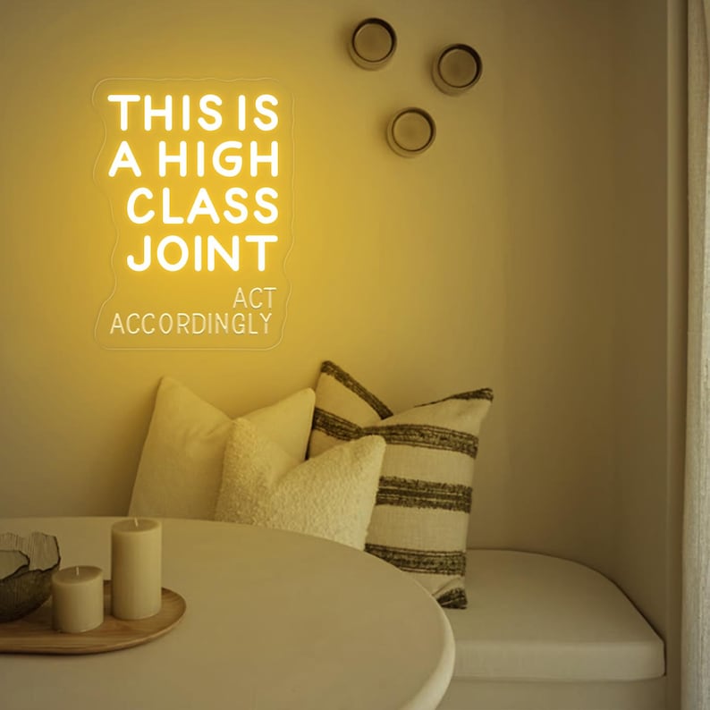 This is a High Class Joint LED Neon Sign, Dorm Apartment Decor - Etsy