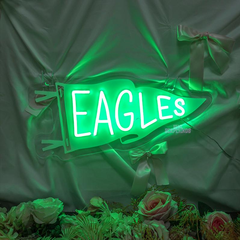 Custom Team Name Pennant Neon Sign, School Spirit Wall Art - Etsy