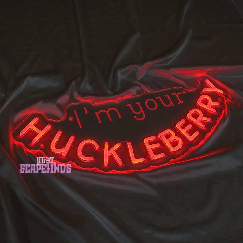 I'm Your Huckleberry Neon Sign, Western Tombstone Doc Holiday Inspired ...