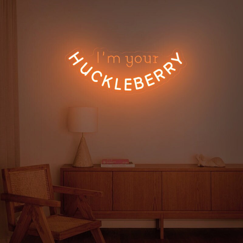 I'm Your Huckleberry Neon Sign, Western Tombstone Doc Holiday Inspired ...
