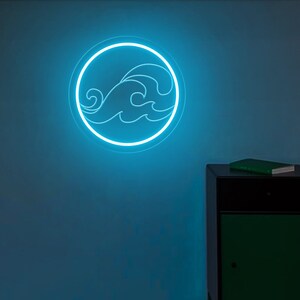 Four Elements Wall Art, Four Elements Symbol Neon Sign, Fire Water Air ...