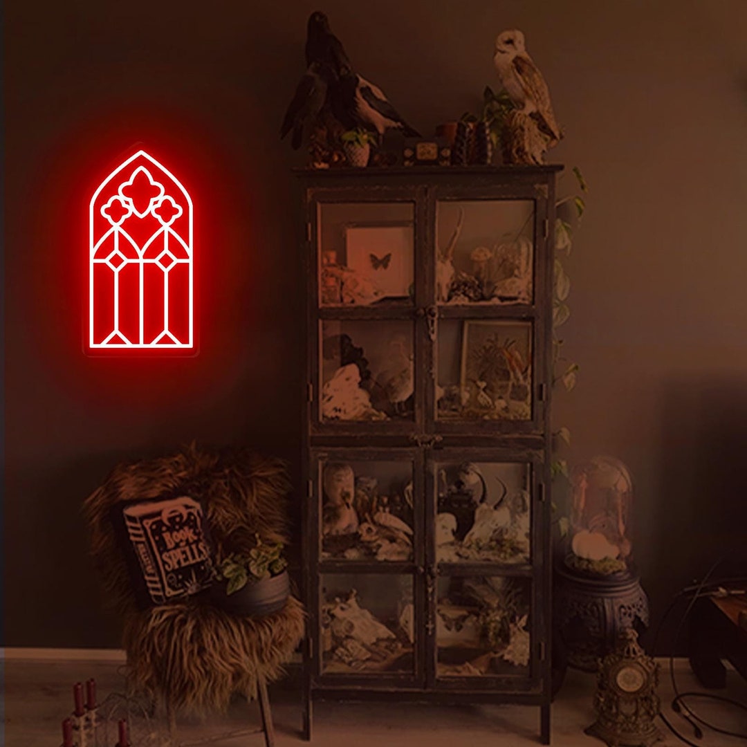 Gothic Neon Sign, Goth Decor Sign, Goth Wall Art Sign, Custom Neon Sign ...