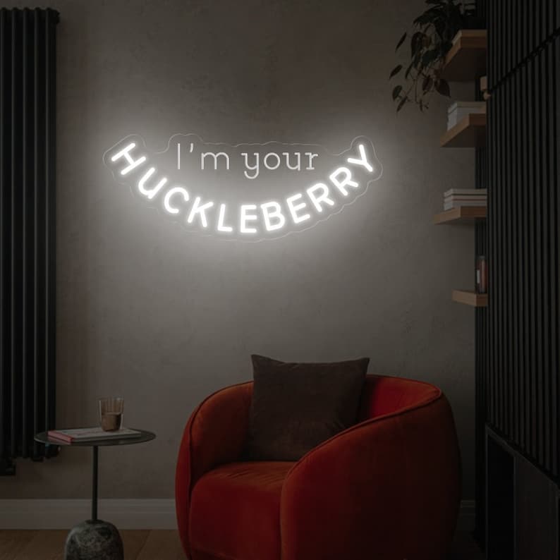 I'm Your Huckleberry Neon Sign, Western Tombstone Doc Holiday Inspired ...