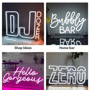 Custom Free Standing Neon Sign, Personalized Desk Decor - Etsy