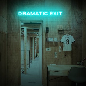 DRAMATIC EXIT Neon Sign, Shelf Decor, Street Style Sign, Housewarming ...