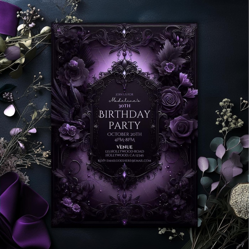 Gothic Wedding Invitations - Etsy