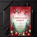 Editable Red & Green Watercolor Christmas Party Invitation, 5x7 ...