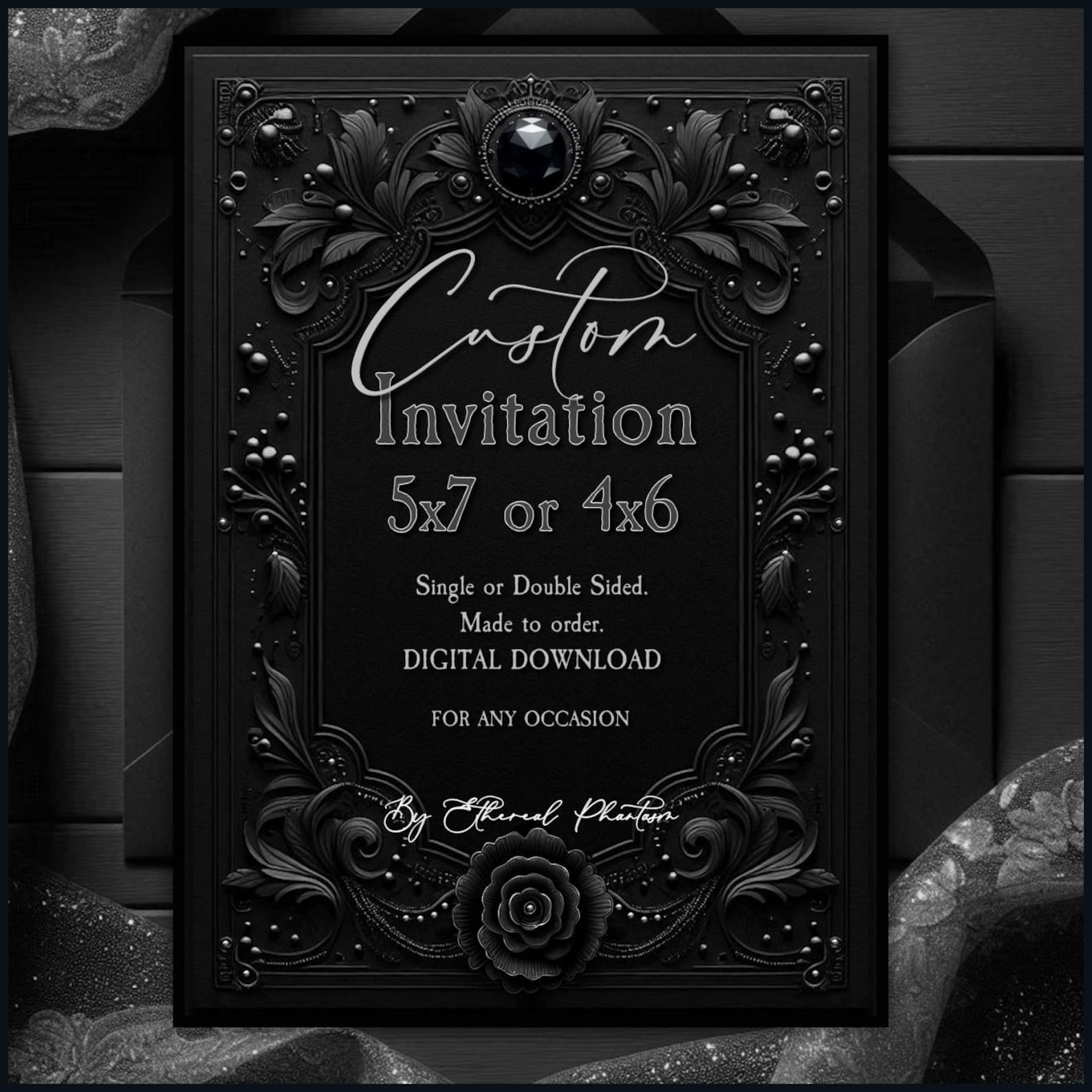 Custom Invitation, Digital Download, Bring Your Ideas, Birthdays Bridal ...