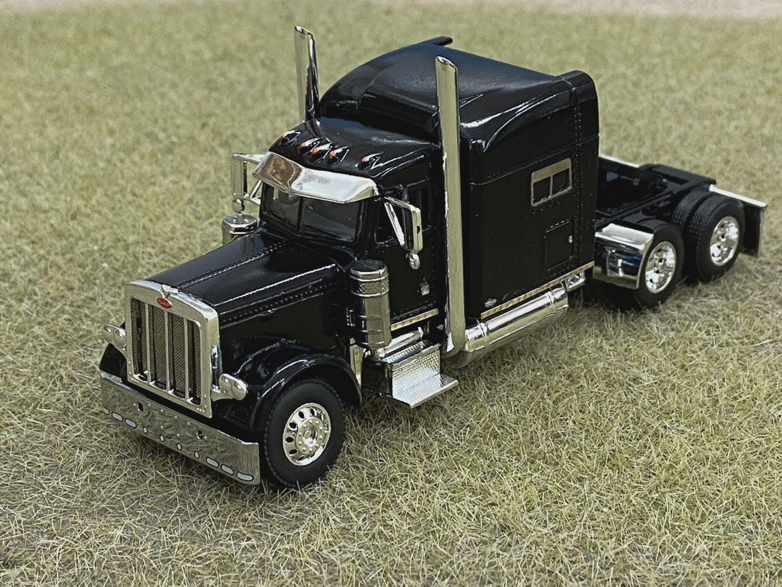 1/64 Scale Miter Cut Straight Pipes – Chrome Resin Exhaust Stacks for ...