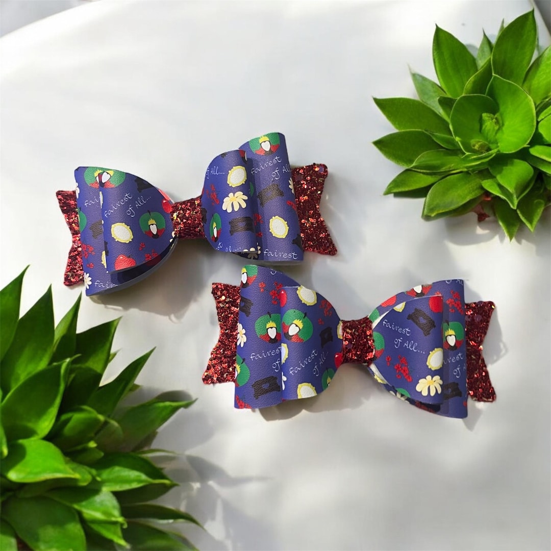 Evil Queen Hair Bow, Disney Hair Bow, Snow White and the Seven Dwarfs ...