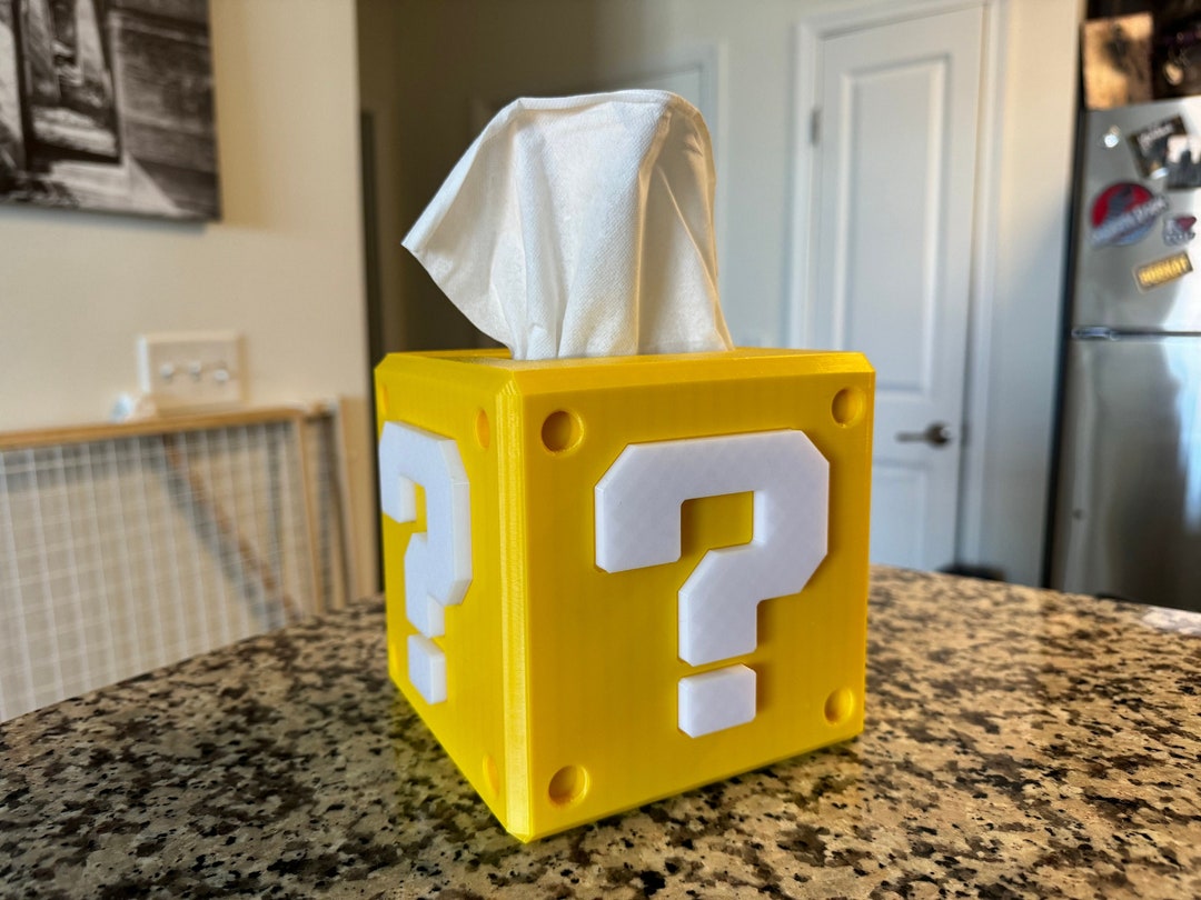 3D Printed Super Mario Bros Gamer Inspired Tissue Box Cover Unique ...